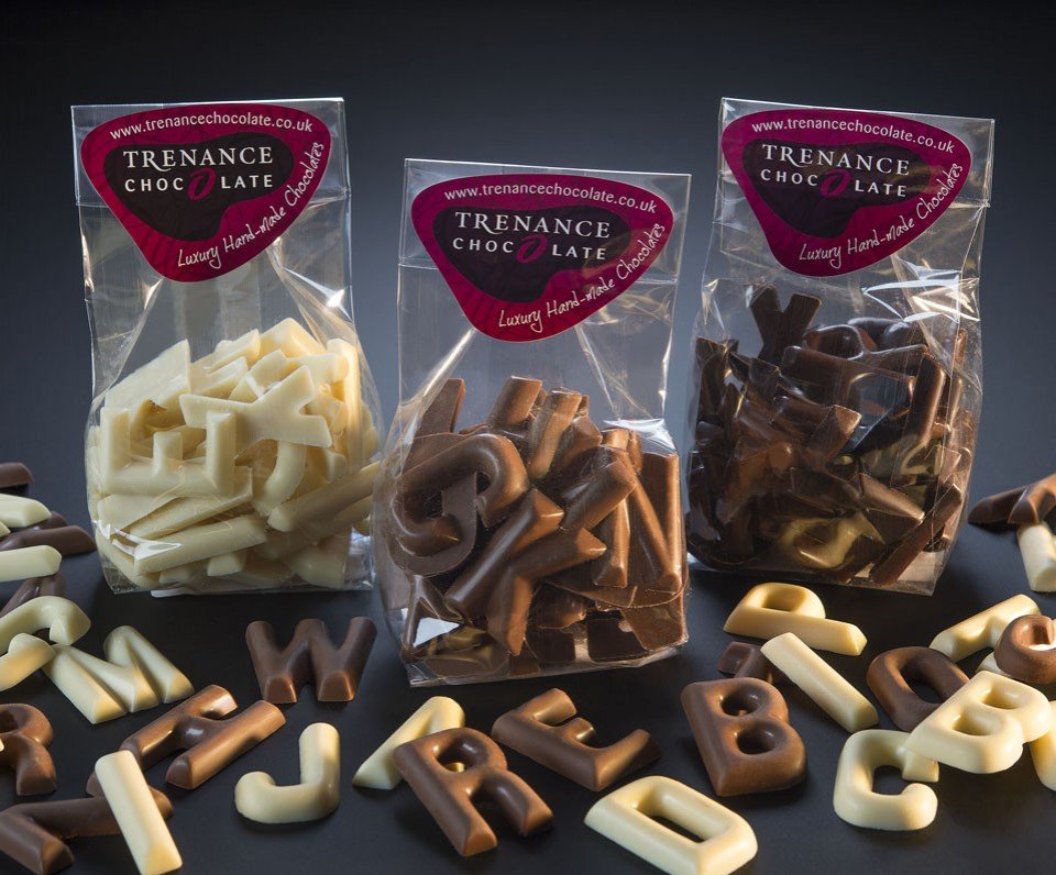 Chocolate Alphabet Bags